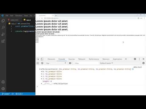 231 Sélectionner des éléments du DOM en JS