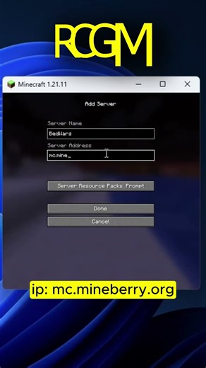 Minecraft Bedwars Server IP