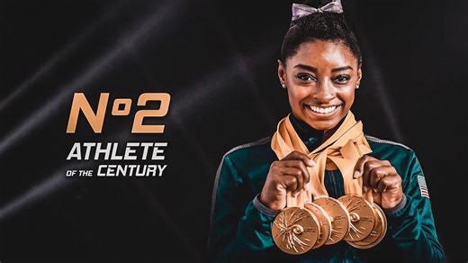 Simone Biles ranked 2nd best female athlete of the 21st century