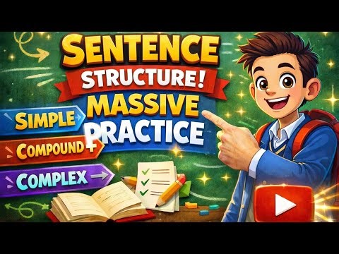 Write Like a Pro: Mastering Simple, Compound, & Complex Sentences (Practice Included!) |Grammar En.|
