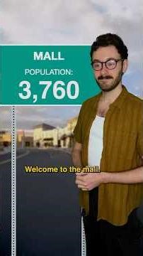 updating the population sign for a mall #loop