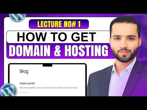 WordPress Website Design Course | Lesson 1: Domain and Hosting Setup for Beginners