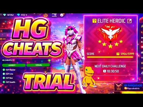 🔰 MOD MENU FF HG CHEATS VERSÃO GRÁTIS AIMBOT / ESP LINE / SAFE 🔰 MOD MENU FREE FIRE HG CHEATS OB52