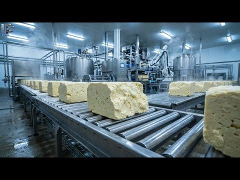 Inside a Modern Mozzarella Cheese Factory: From Farm to Finished Product (Full Process)