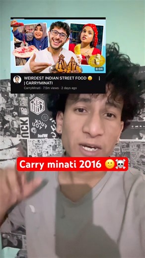 Carry Minati new video … still stuck in 2016 🙂🙂#carryminati #roastvideo