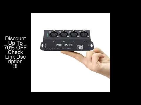 POE 4-Universe ARTNET/sACN DMX512 Bidirectional Network MINI Box Gateway Control Work With MA2 Tiger