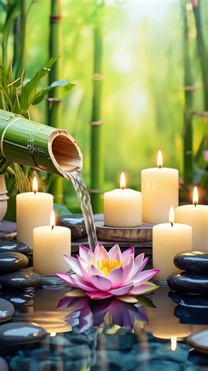 Bamboo Water Flow | Lotus Calm for Deep Relaxation竹筒流水 · 莲花静心#pianomusic #SleepMusic #RelaxingMusic