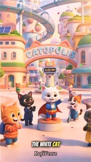 The Hero Cat Save the Catopolis City From Alien!!! #shorts #cathero #catopolis #aliens #attack