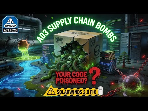 Software Supply Chain Security OWASP 2025 Explained: #3 Web App Risk (SolarWinds, npm Attacks)
