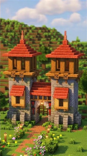 Building the PERFECT Castle Gate in Minecraft!