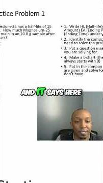 Half-Life Problems Solved: Magnesium-25 Calculation! #shorts