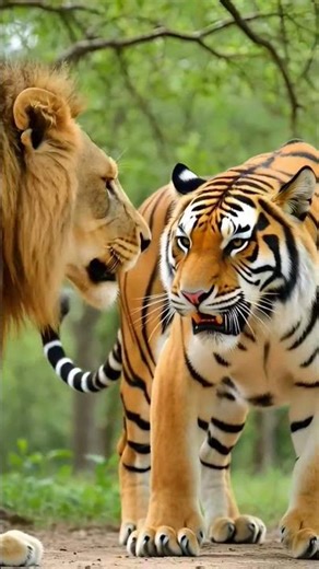 Lion vs Tiger – The Ultimate Battle! 🦁🐅
