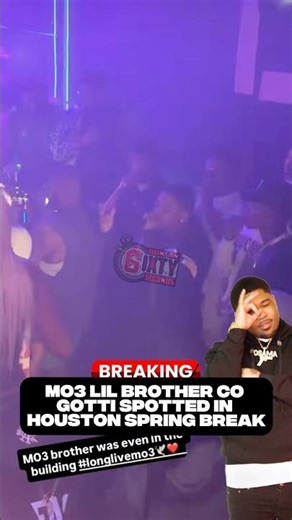 Mo3 lil brother Co Gotti performing “Broken Love” for his brother in Houston Tx for spring break