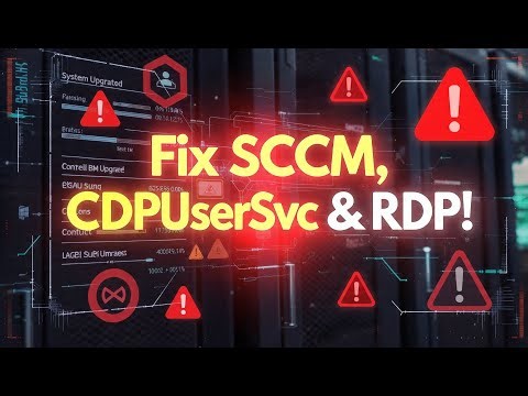 How to upgrade Windows Server 2012 R2 to 2016 and fix SCCM, CDPUserSvc, and RDP issues