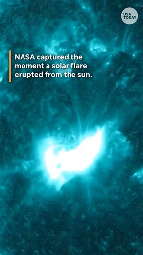 A massive solar flare and coronal mass ejection created stunning auroras over the Northern Hemisphere. See the moment captured by NASA's Solar Dynamics Observatory. | USA TODAY