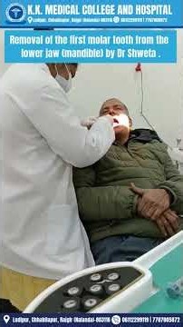 Lower Jaw First Molar Tooth Removal 😷 | Mandibular Extraction by Dr Shweta.