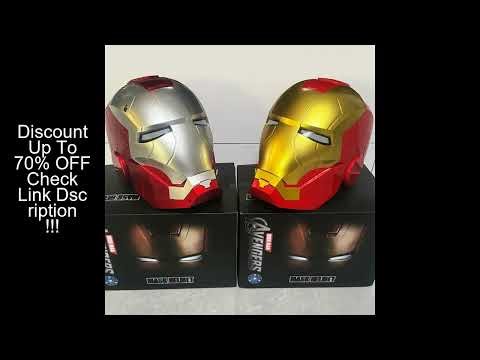 Iron Man Helmet Mk5 Electric Voice Control Helmet 1/1 Cosplay Led Eyes Metal Mask Model Toy For Chil