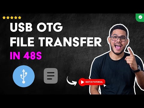 How to USE USB OTG on ANDROID to TRANSFER FILE in 48 S