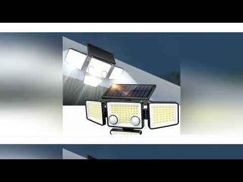 Solar Outdoor Lights - 3000LM 188 LED Motion Sensor Lights Solar Flood Security Lights for Backyard