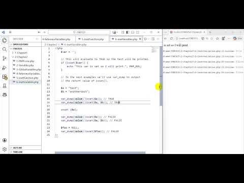 60-PHP Developer: Variable - isset() Function | Practice