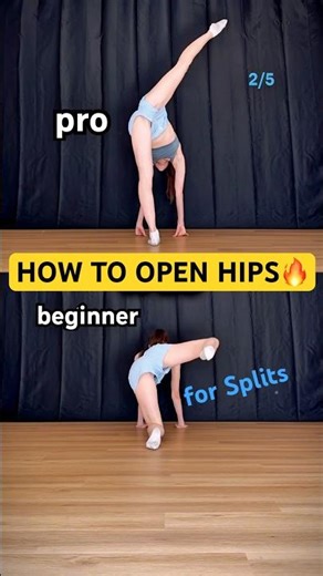 Open Your Hips for Middle Splits😱 — 5 Exercises: Beginner & Pro #flexibility #stretching #yoga