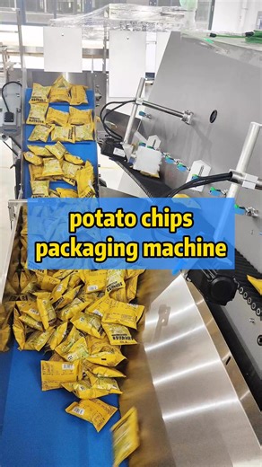 Have you ever seen a potato chips packaging machine? #machine #packing #factory #Packingmachine #vertical #packingmachinefactory #packagingmachinesupplier #foodpackingmachine #tomato #tomatojuice | Foshan yuhua package machine co.,ltd