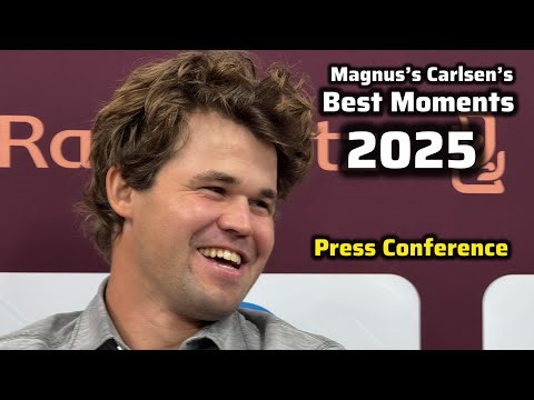 What's Magnus Carlsen's best moment of 2025? Press Conference after becoming World Blitz Champion