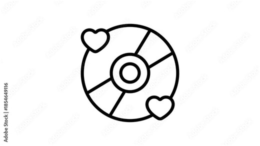 Take a look at creative animated icon of compact disc in editable style