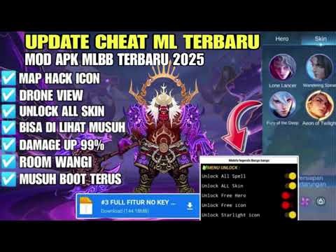 CHEAT ML AUTO AIM ｜｜ MOD MENU MOBILE LEGENDS 2026 ｜｜ AUTO AIM ALL HERO + MAP HACK + UNLOCK ALL SKIN