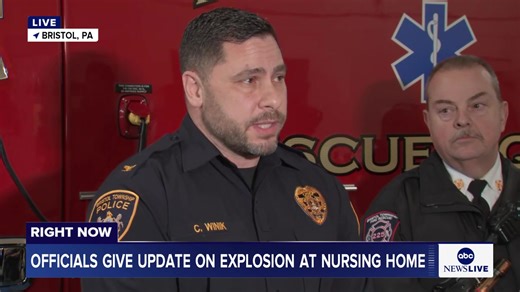 HAPPENING NOW: Officials give an update on the deadly explosion at a nursing home in Bristol, Pennsylvania. https://abcnews.go.com/US/massive-fire-erupts-nursing-home-pennsylvania/story?id=128660006 | ABC World News Tonight with David Muir