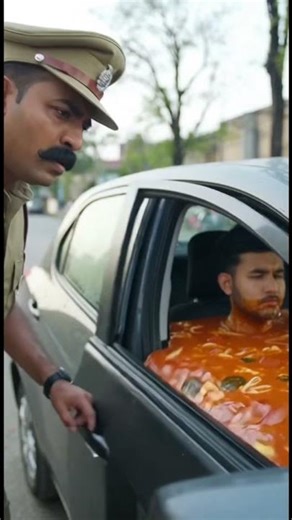 Hot Pizza Car Full of Melting Cheese Caught by Police Twist #Pizza #FoodExperiment #car #ViralShorts