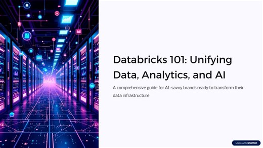 Databricks 101: Unifying Data, Analytics, and AI
