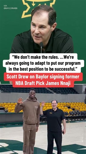 Baylor HC Scott Drew responded to criticism about the program adding the former No. 31 overall pick in the 2023 NBA Draft to its roster during the season. #nba #basketball #collegebasketball #cbb #baylor | Yahoo Sports