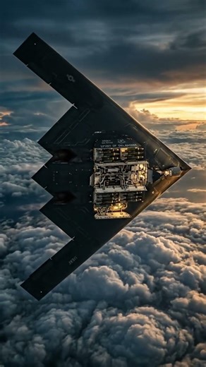 B-2 Stealth Bomber “Silent Night Strike” ➣ #viral #fyp #shorts #aviation