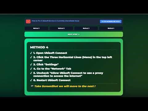 How to Fix A Ubisoft Service is Currently Unavailable Issue