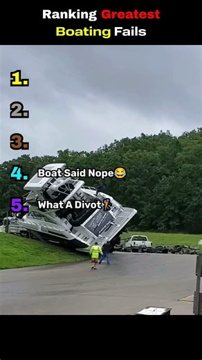 Ranking Greatest Boating Fails #funny #viralclips