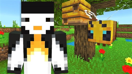 Player explores Buzzy Bees update in Minecraft Xbox series