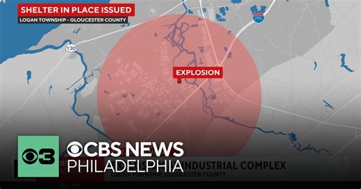 Explosion reported at industrial complex in Logan Township, New Jersey
