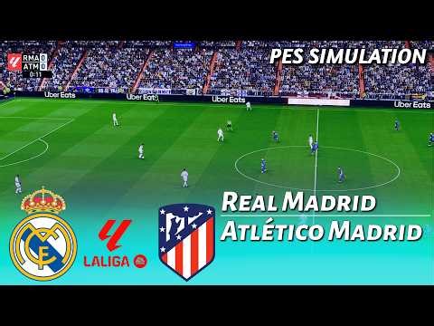 Real Madrid vs Atlético Madrid | La Liga | Simulación de PES 2021