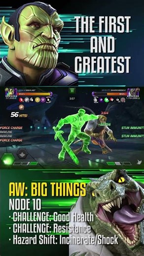 Super Skrull BURNS Lizard in War! #mcoc #marvelcontestofchampions #bigthings