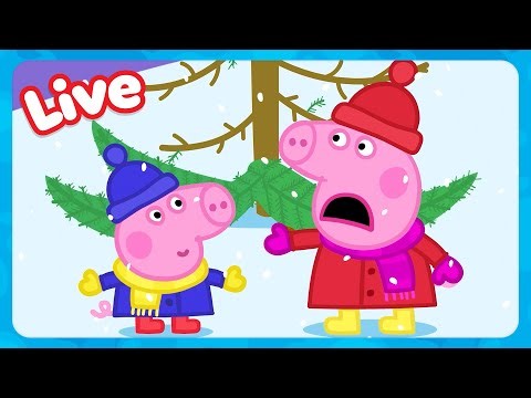 🔴 LIVE! CHRISTMAS With George Pig 🎅🏻 Winter Holiday Fun 🎄 Peppa Pig FULL EPISODES | Kids Cartoons
