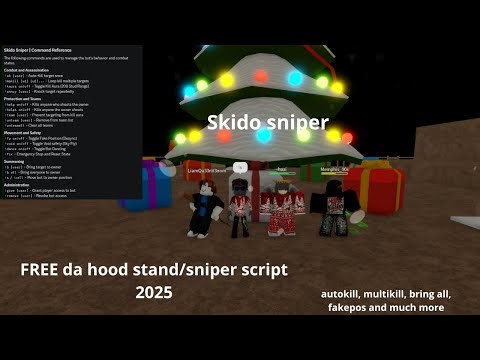 "FREE" da hood stand/sniper script 2025, autokill, multikill, bring all and etc, (Skido sniper)