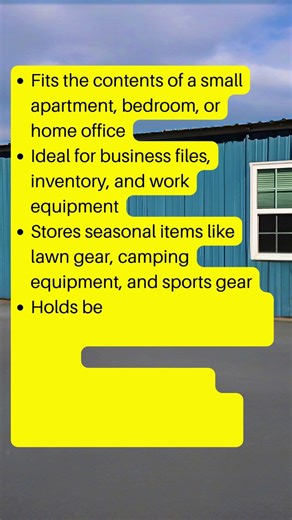 Edmond self storage promotional posting 5'x10' storage