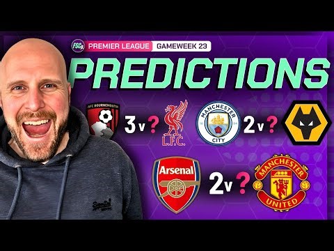 PREMIER LEAGUE PREDICTIONS WEEK 23