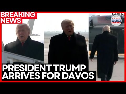 TRUMP IN DAVOS LIVE | President Trump Arrives in Switzerland for World Economic Forum