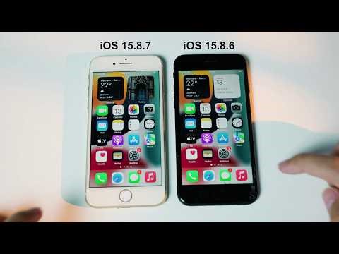 iOS 15.8.7 VS iOS 15.8.6 on iPhone 7 Full Speed Comparison