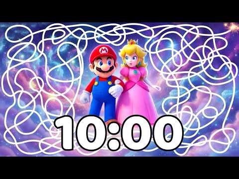 10 Minute Timer 💥 | Super Mario Galaxy Timer ft. Peach 👑 | Explosive Countdown Surprise!