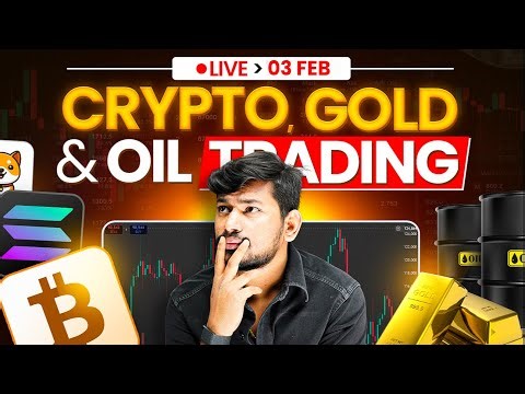 Live Trading : Crypto and Gold | 03 FEB - IITian Trader #cryptotrading