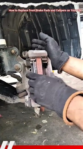 How to Replace Front Brake Pads and Calipers on Your Car #shorts #mechanic #automobile