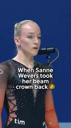 A glorious return to the beam in ‘23 🧡 Sanne Wevers on beam is always unmissable, and so it proved when the 2016 Olympic champion won her second European title 👑 #Gymnastics | European Gymnastics